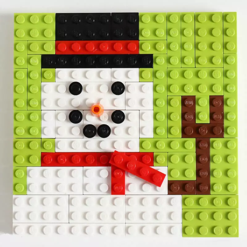 Kartolina nga Lego (LEGO) për Vitin e Ri me duart e tyre 343_7