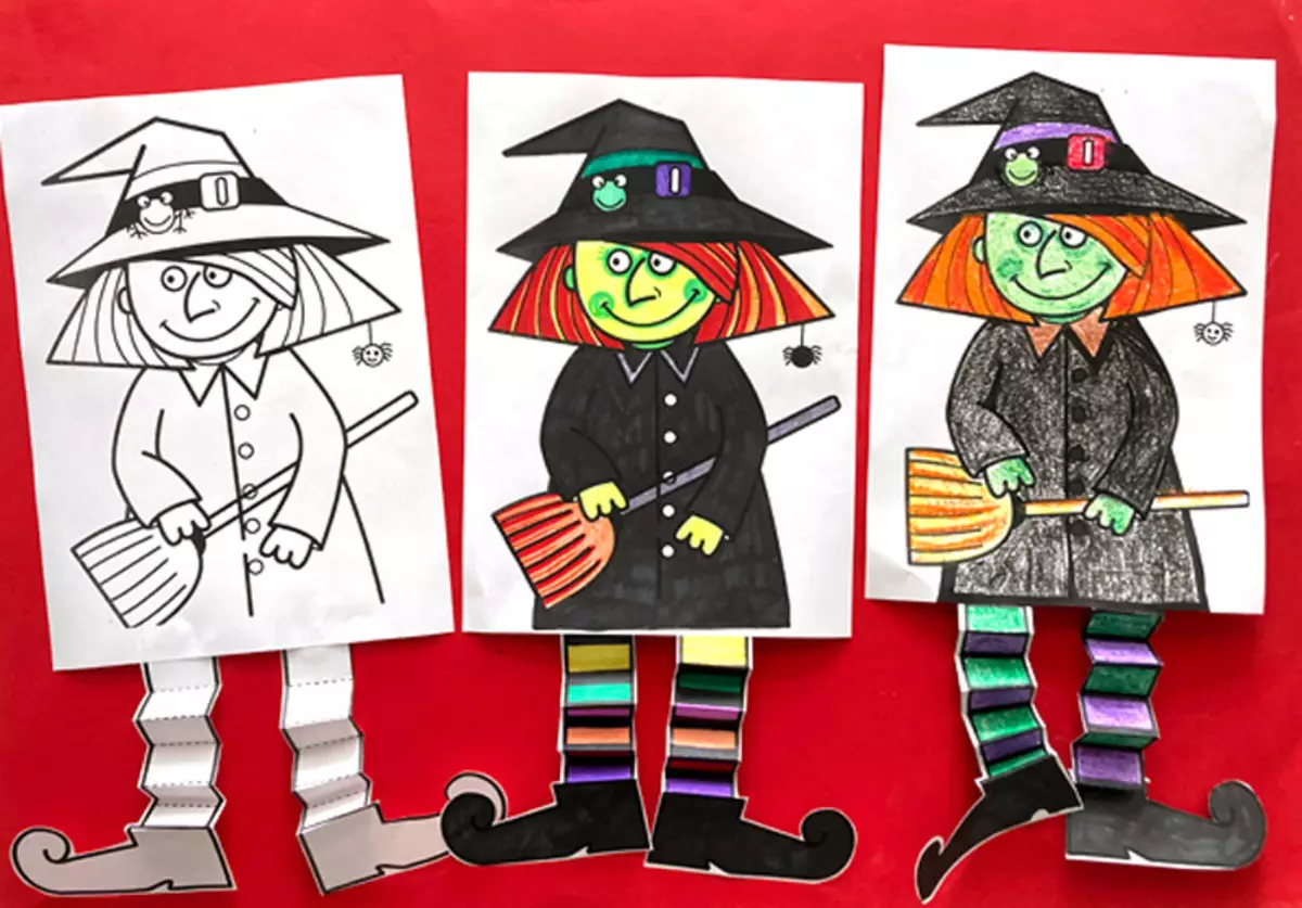 Coloring Witch på Halloween