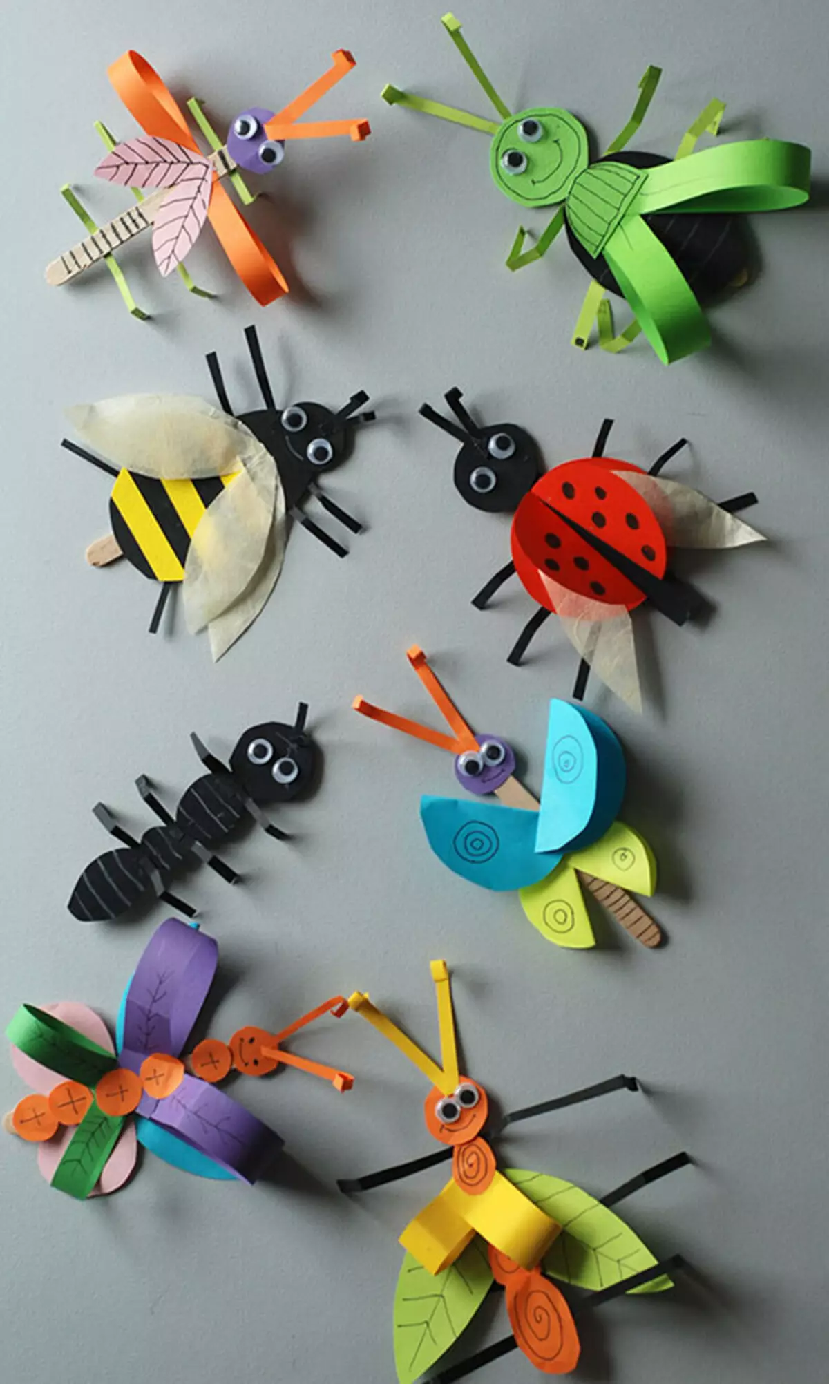 Insects of chopsticks from ice cream with their own hands 3478_7