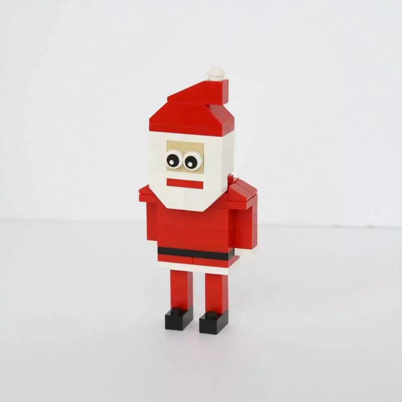 레고 산타 클로스 / 산타 클로스입니다. LEGO 산타 클로스 / 산타 클로스에서 만드는 방법? 356_18