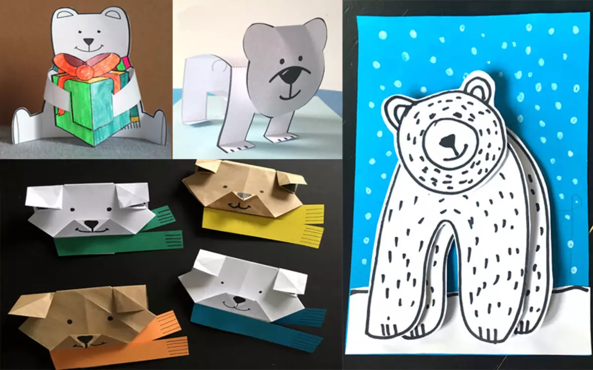 Ursul polar din hârtie. Cum să faci un urs alb din hârtie cu mâinile tale? 386_5