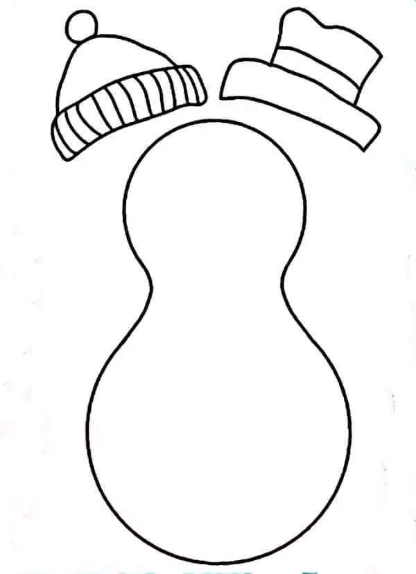 Volumetrysk Applique Snowman Paper