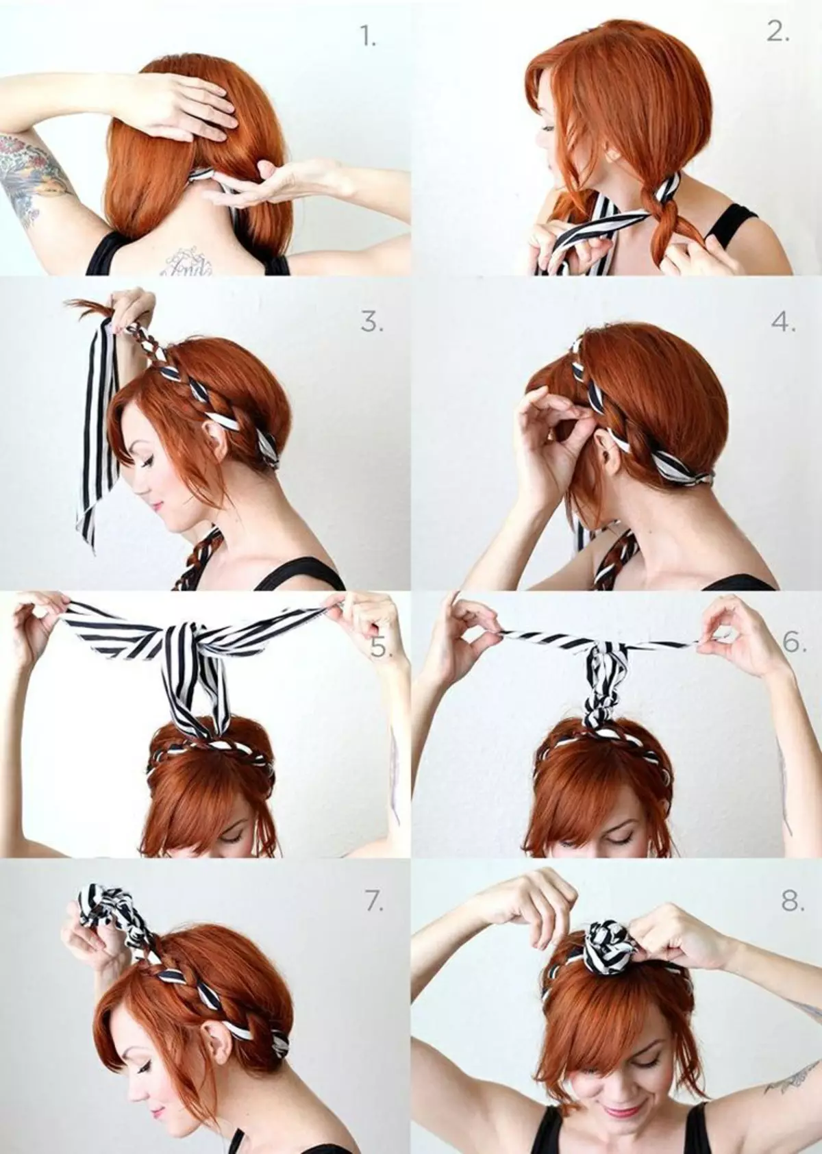Wie kann man ein Taschentuch auf den Kopf binden? Frisuren mit Schal auf dem Kopf