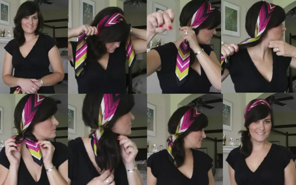 Kako vezati maramicu na glavi? Frizure sa šalom na glavi
