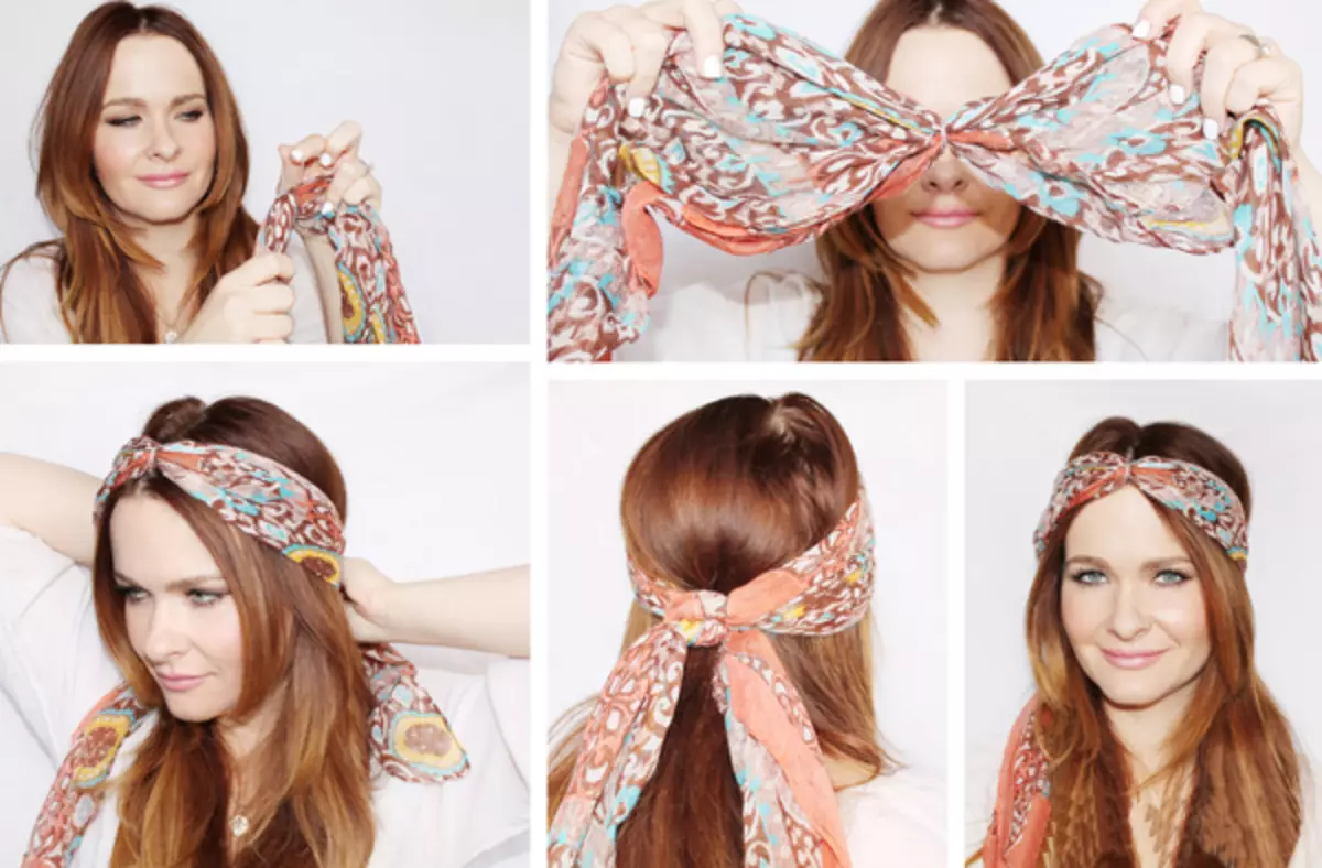 Wie kann man ein Taschentuch auf den Kopf binden? Frisuren mit Schal auf dem Kopf