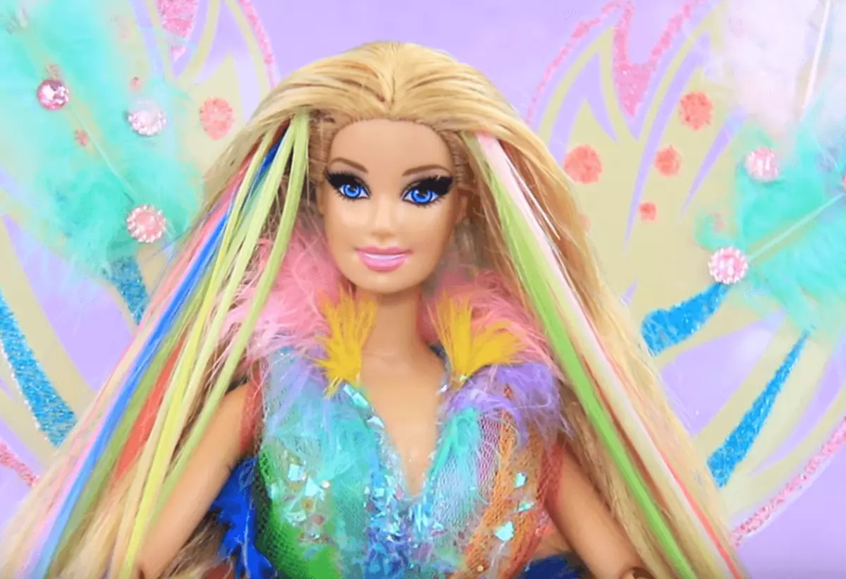 Rainbow Barbie. Princesha Barbie Rainbow Bëni vetë 393_24