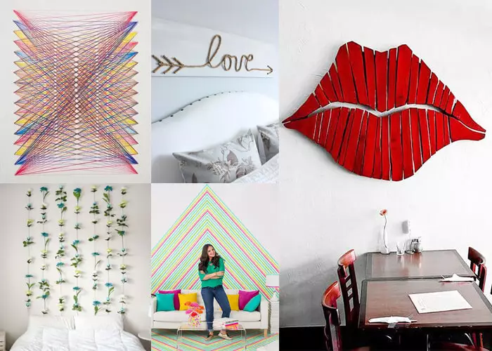 Wie kann man die Wand mit deinen eigenen Händen dekorieren? 20 coolste Ideen für Wanddekoration