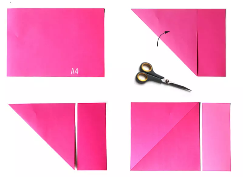 Naon origami pikeun ngalakukeun sareng murangkalih ka dinten panyalindungan barudak (1 Juni)? 41_3