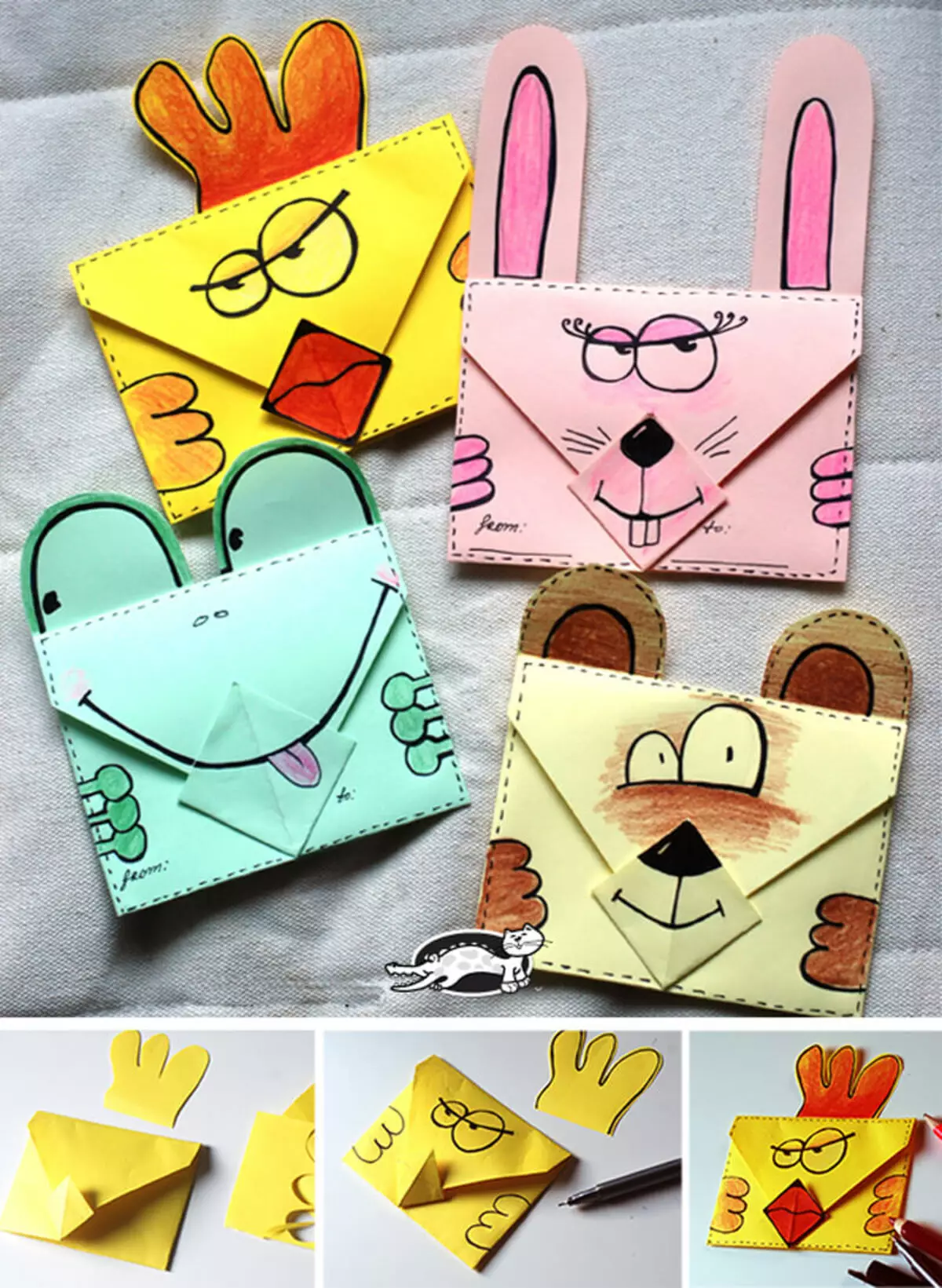 Qual é o origami para fazer com crianças para o dia da proteção de crianças (1º de junho)? 41_7