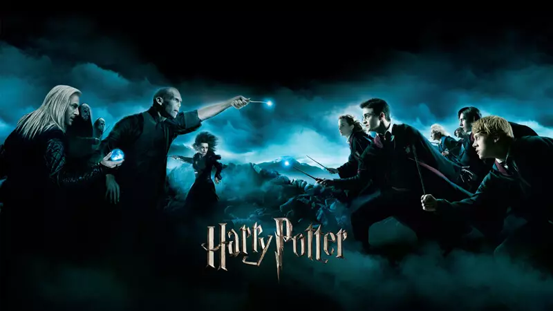Garlland Harry Potter စတိုင်ပုံနှိပ်ခြင်းအတွက်ပျော်ရွှင်သောမွေးနေ့