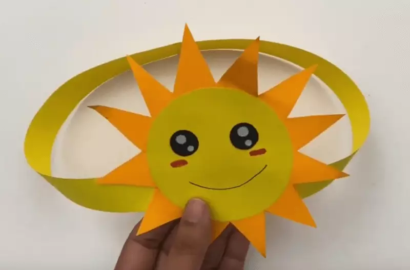 Nắng nắng. Làm thế nào để tạo một mặt nạ của mặt trời trên đầu trên lễ hội? 474_1
