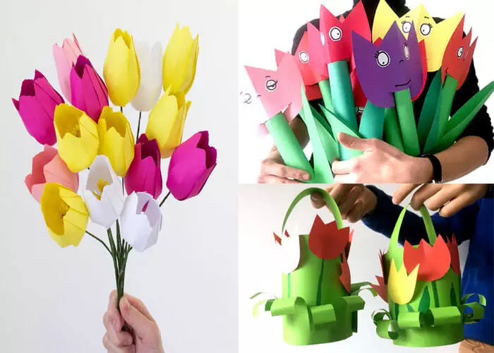 Tulpen machen es selbst: Die 10 einfachsten und schönsten Optionen (Meisterkurse) 496_1
