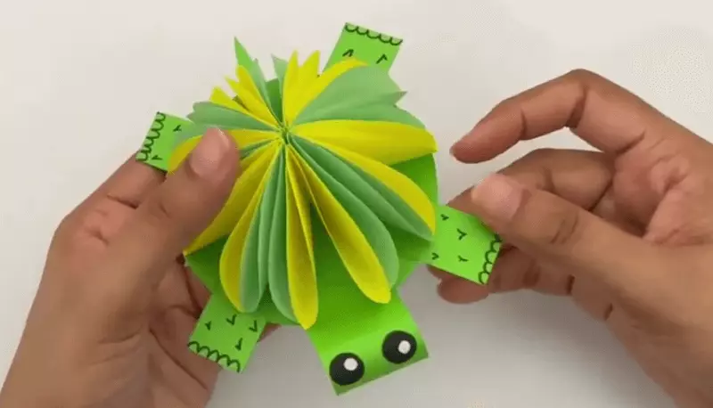 Χελώνα χαρτιού. Πώς να φτιάξετε ένα χαρτί χελώνας με τα χέρια σας; 505_1