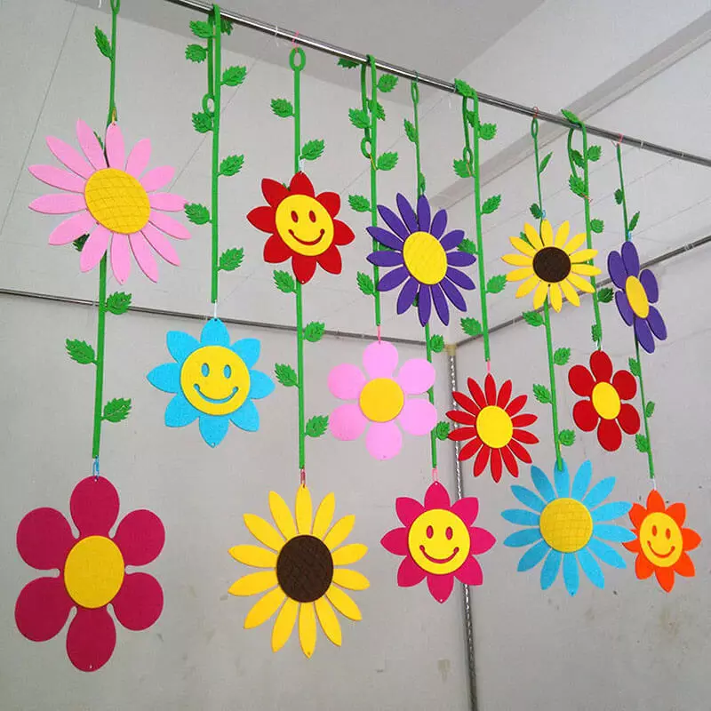 Hvordan laver man en blomsterkrans til design af en gruppe i børnehave? 510_2