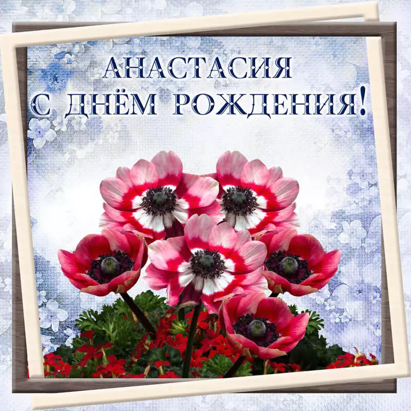สุขสันต์วันเกิด Nastya (Anastasia, Nastya): ขอแสดงความยินดี, รูปภาพ, การ์ด, เสียงและวิดีโอขอแสดงความยินดี 517_7