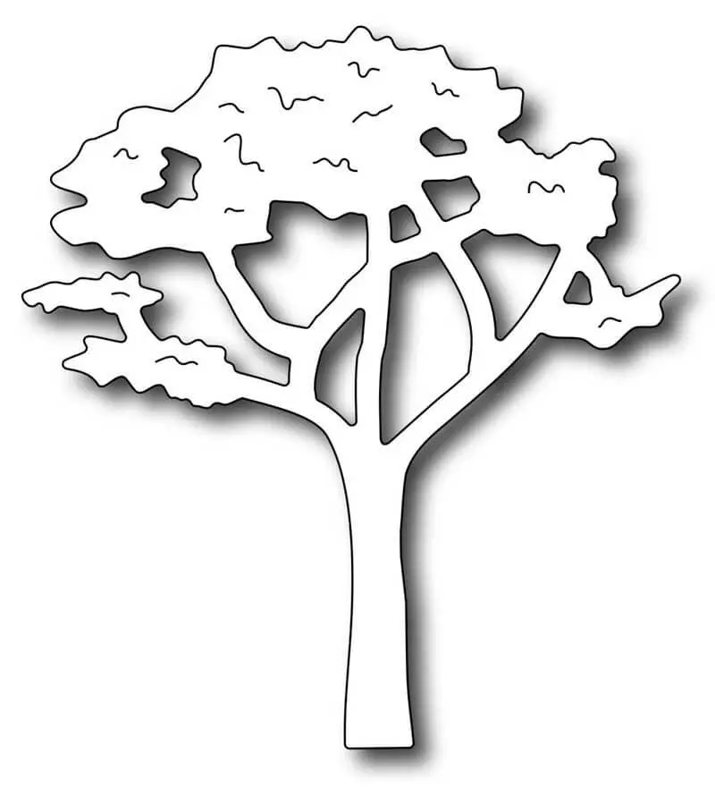 Схема красивого ажурного дерева для вирізання 523_4