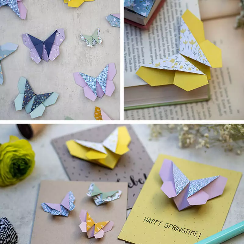 Origami motýl. Jak udělat motýl origami to udělat sami? 534_6