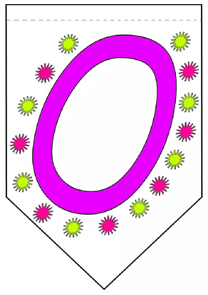 Girlande Glückwunsch drucken nach Buchstaben 548_4