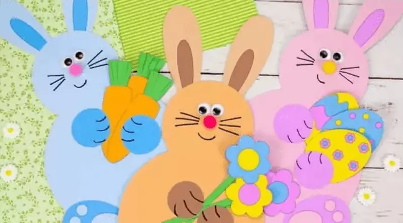 Lapin de Pâques le faire de papier 551_1