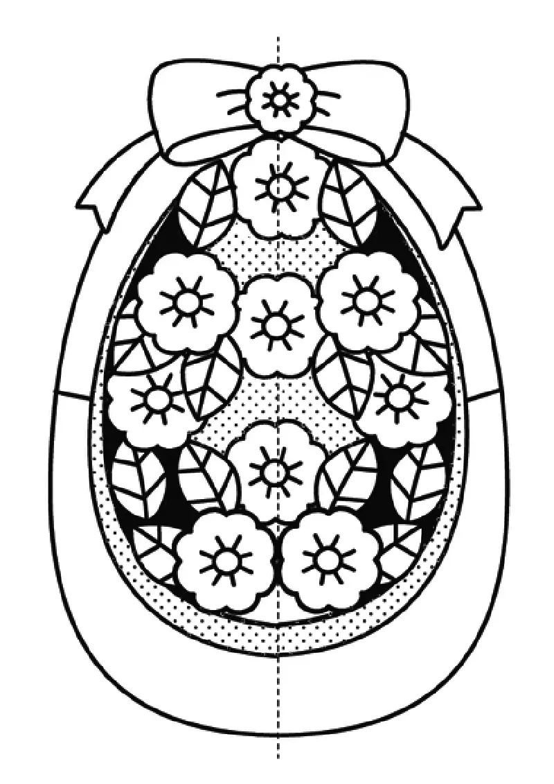 Kurora e Pashkëve e letrës me duart e tyre (template)