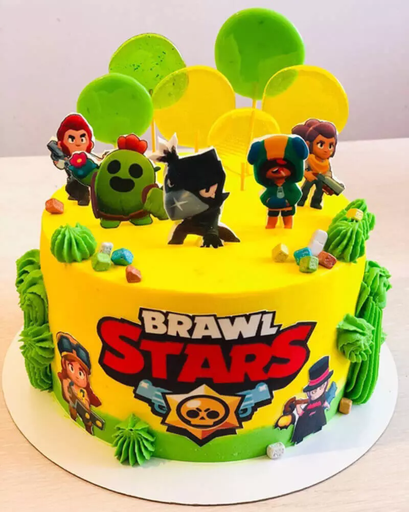 Birthday Brawl Stars Cake 564_2